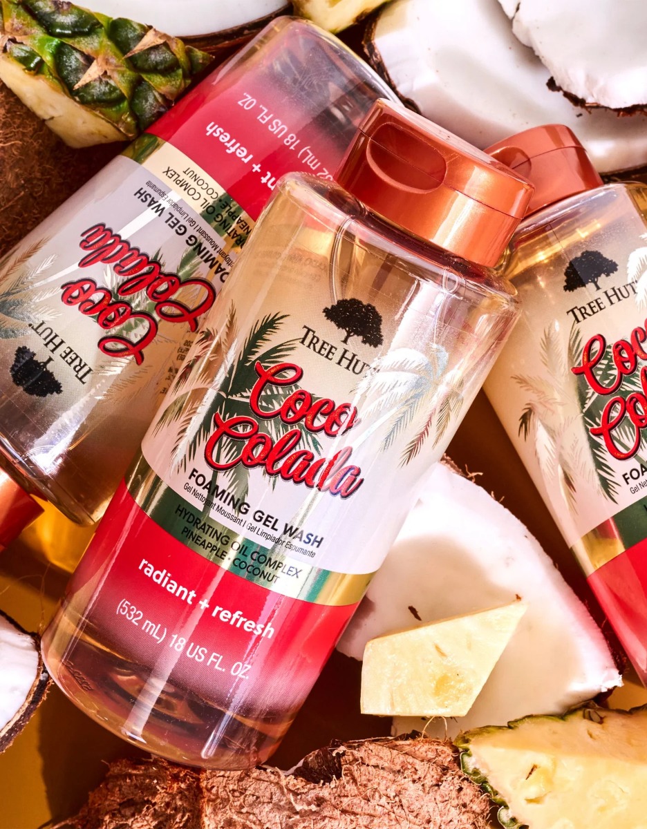 Tree Hut Foaming Gel Wash Coco Colada, Gel de dus cu aroma de coco ...