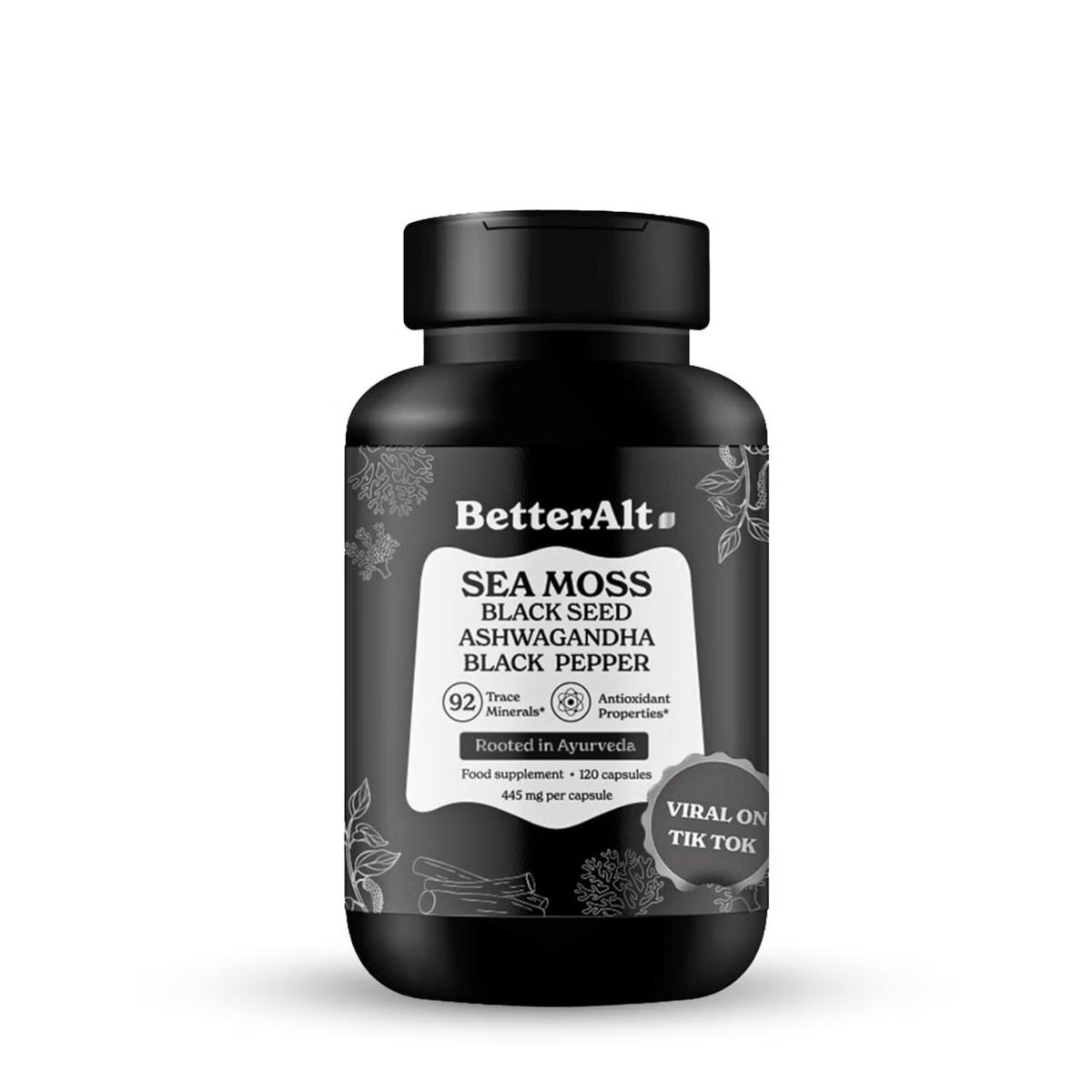 BETTER ALT® Sea Moss, formula cu alge marine, chimen negru si ashwagandha, 120 cps - GNC Romania ...