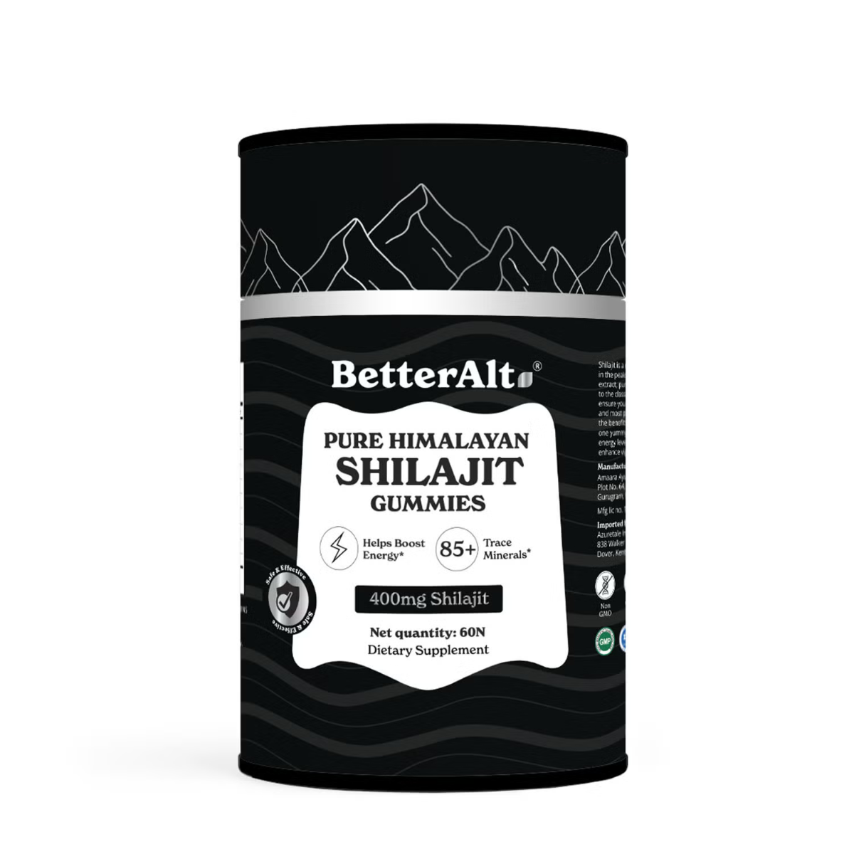 BETTER ALT® Pure Himalayan Shilajit Gummies, Jeleuri de Shilajit din ...