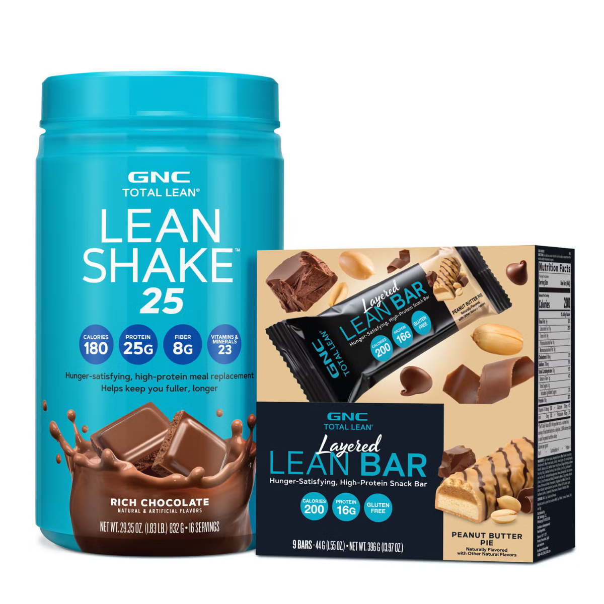 GNC Total Lean Shake 25 + Layered Lean Bar Bundle - GNC Romania - GNC ...