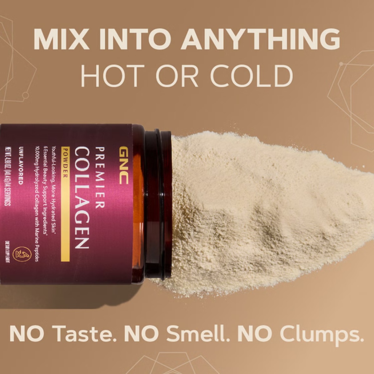 GNC Premier Collagen Powder, Formula Premium de Peptide de Colagen ...