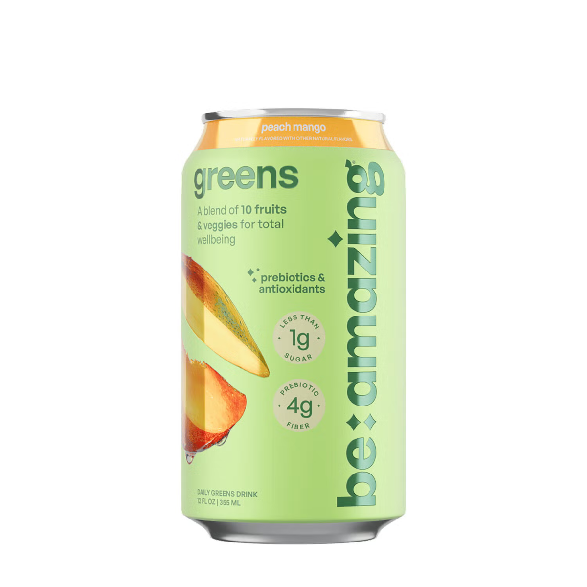 Be Amazing® Greens RTD - Peach Mango Flavor, Revitalizing Superfood ...