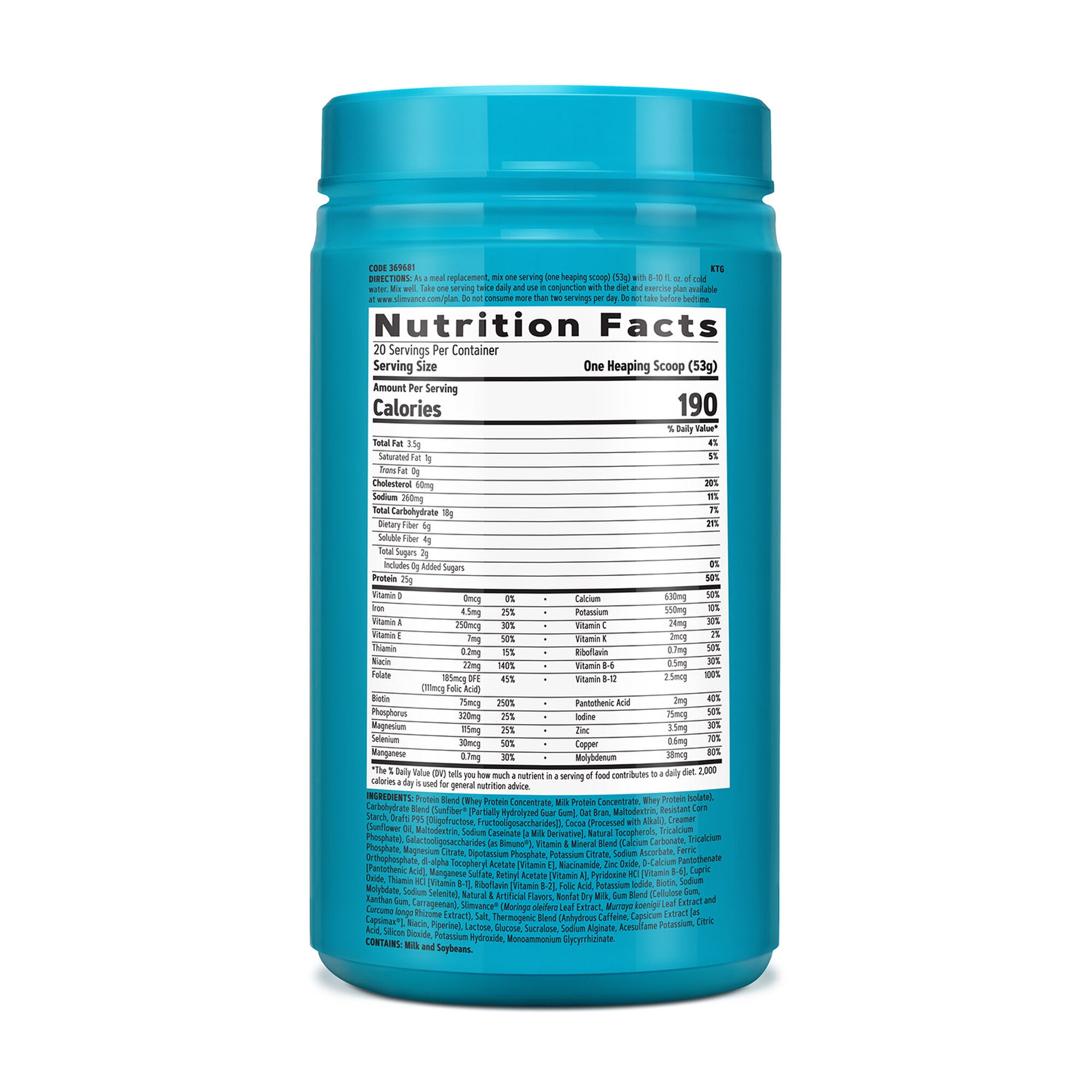 GNC Total Lean® Lean Shake™ + Slimvance®, Shake Proteic cu Slimvance ...