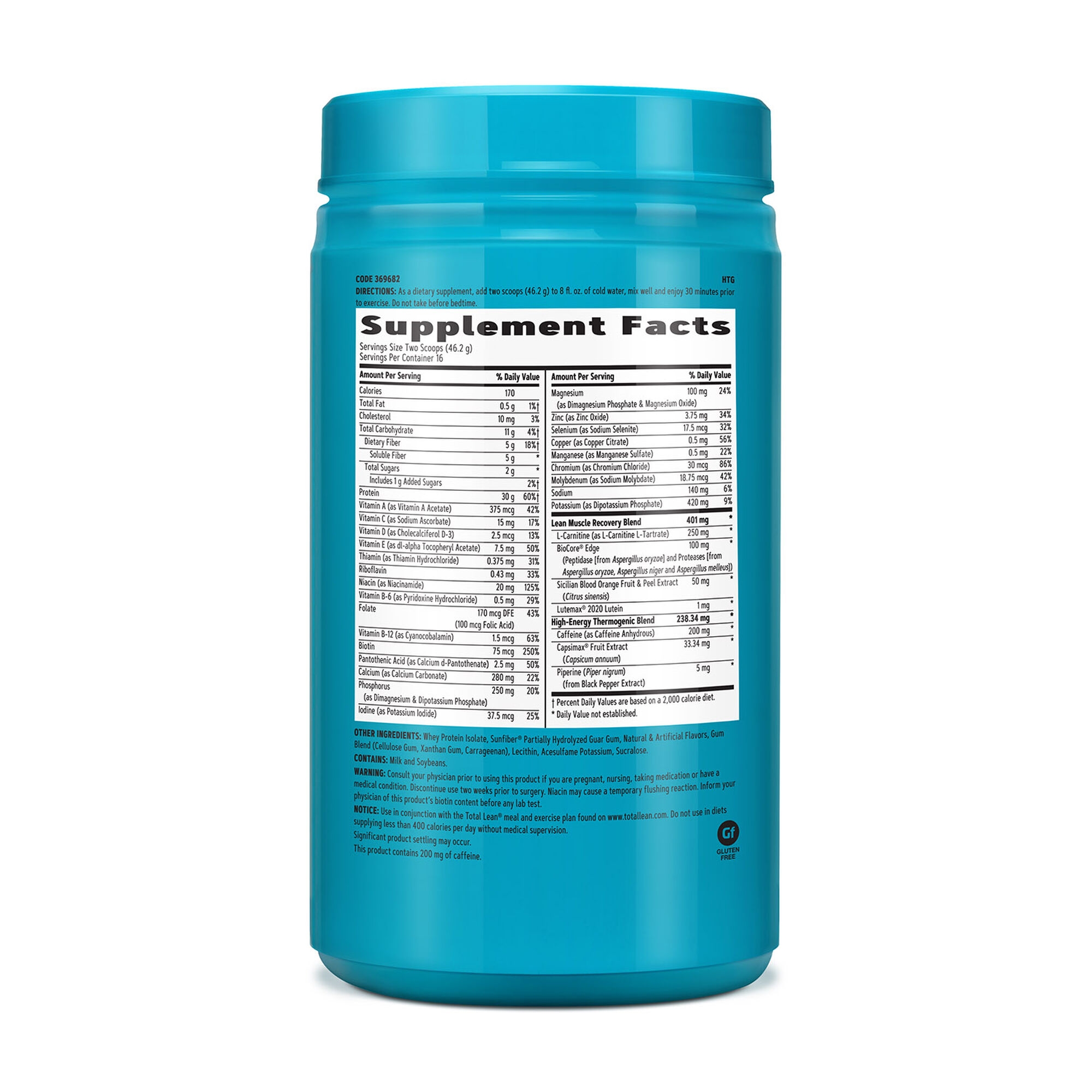 GNC Total Lean® Lean Shake™ Burn, Shake Proteic, cu Aroma de Vanilie ...