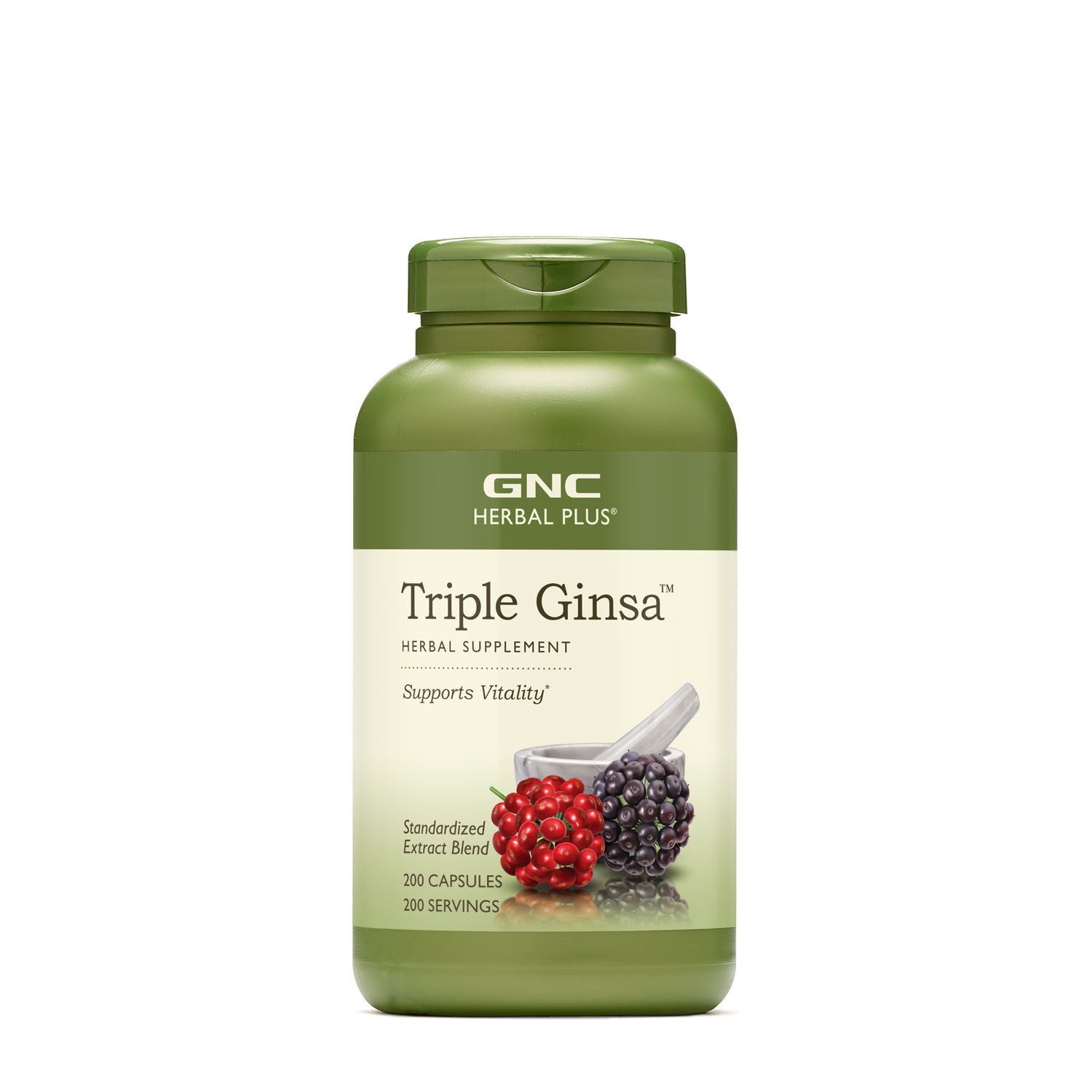 GNC Herbal Plus® Triple Ginsa™, Extract Standardizat Din 3 Tipuri de ...