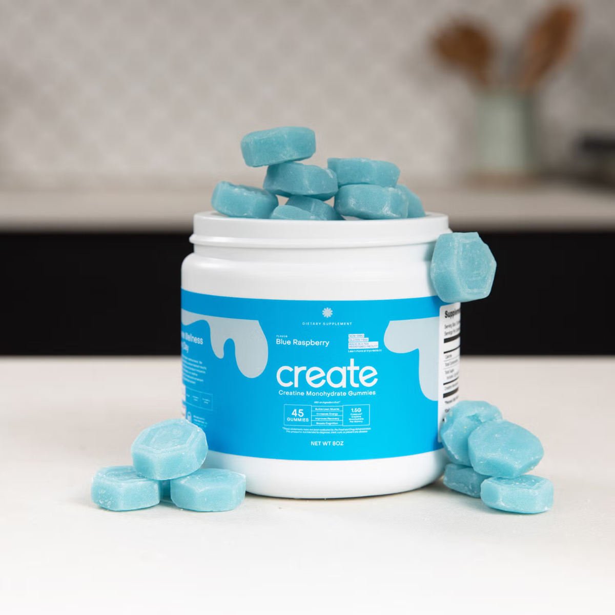 Create Wellness® Creatine Monohydrate Gummies, creatina monohidrata cu ...
