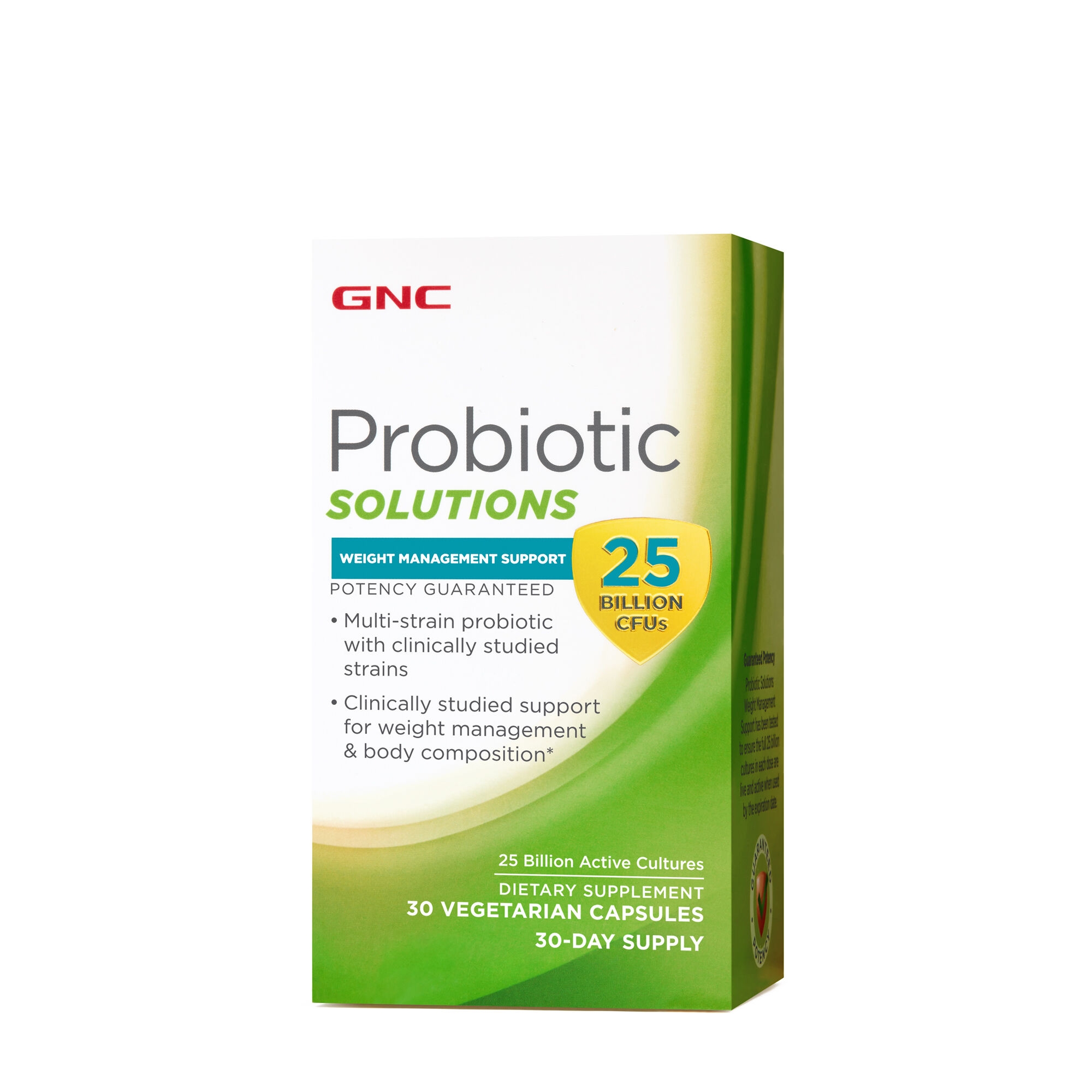 GNC Probiotic Solutions Weight Management Support, Probiotic LAB4® Studiat Clinic, 25 Miliarde ...