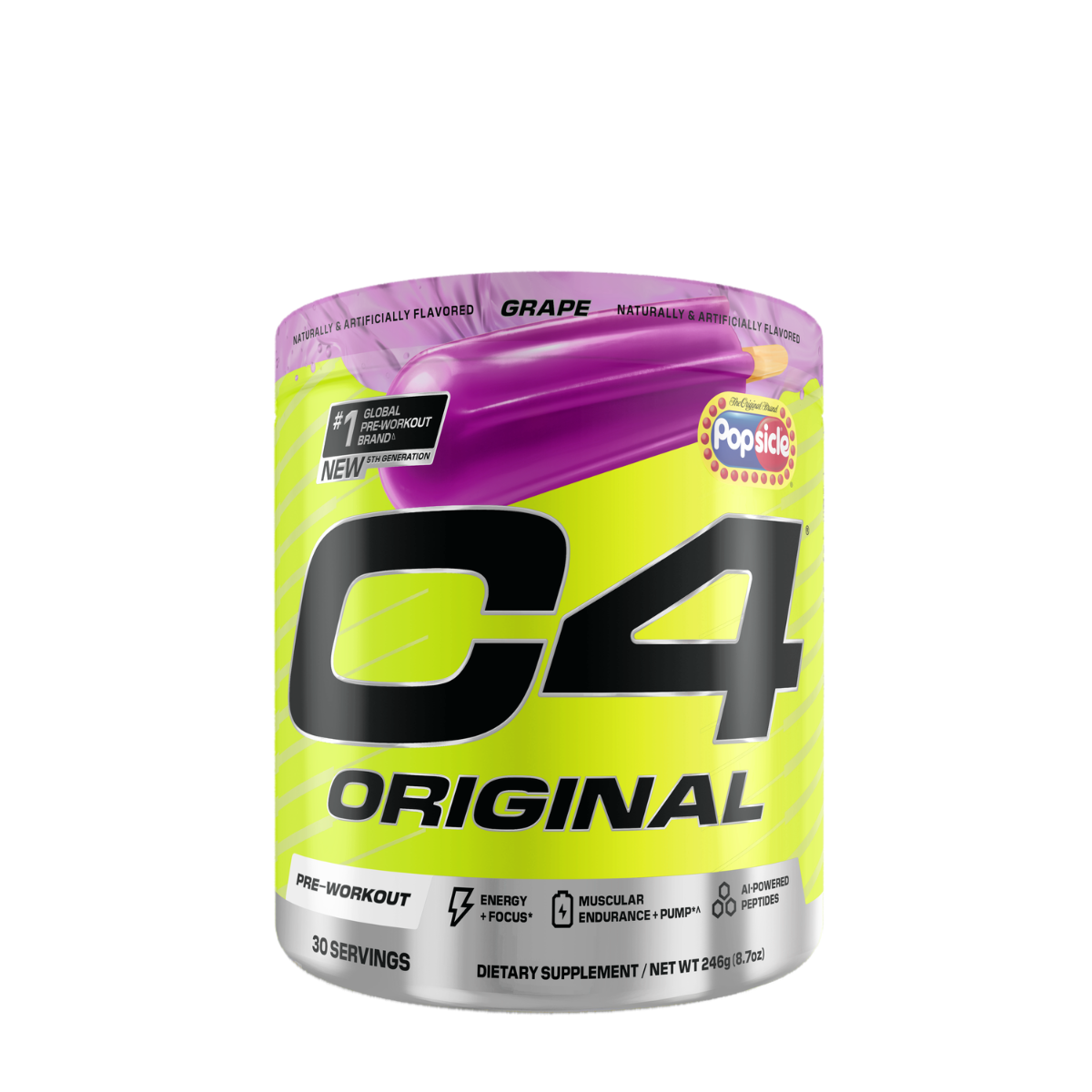 Cellucor C4 Original Pre-Workout Grape Popsicle, Formula Pre ...