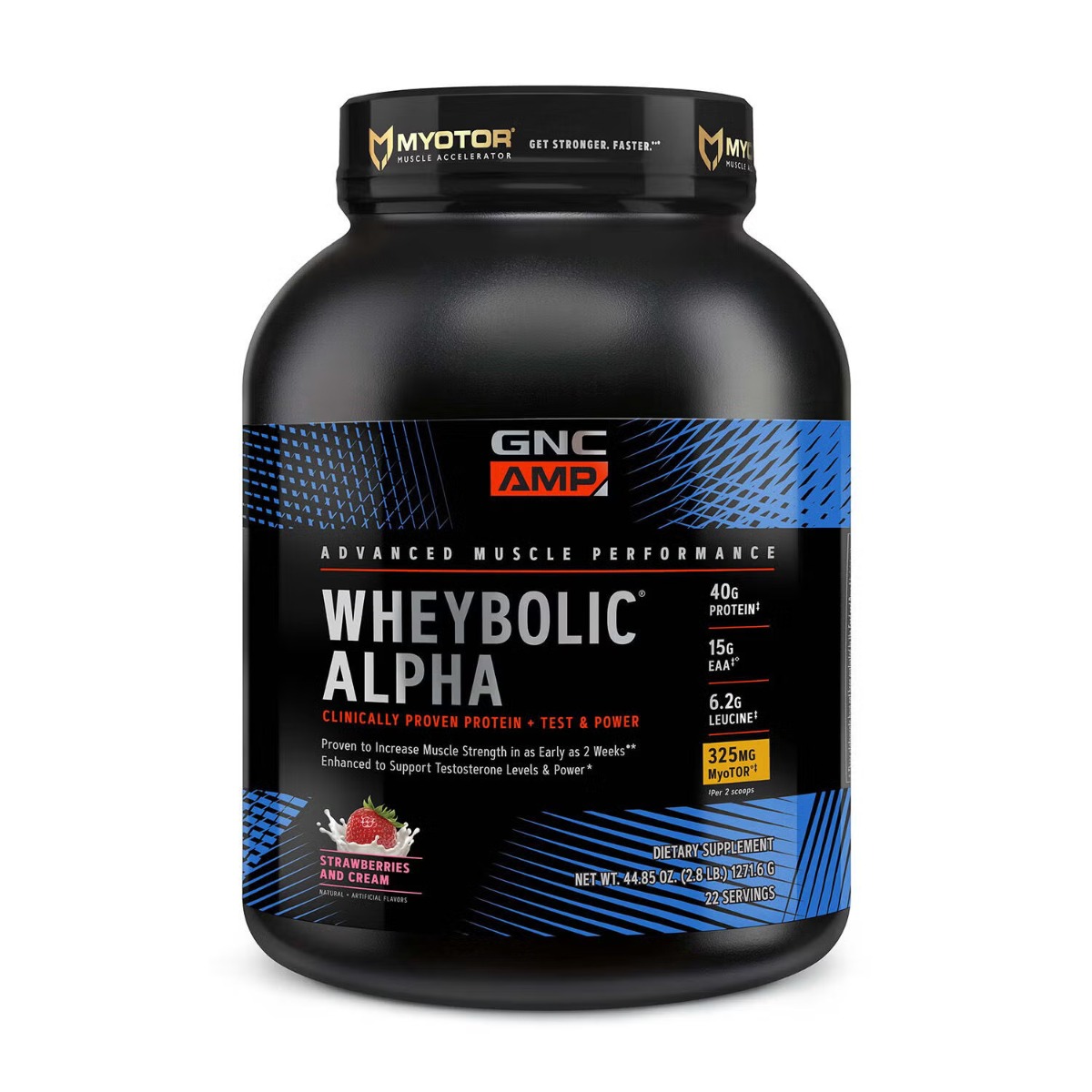 GNC AMP Wheybolic™ Alpha MyoTor®, Proteina din Zer cu Aroma de Capsuni ...