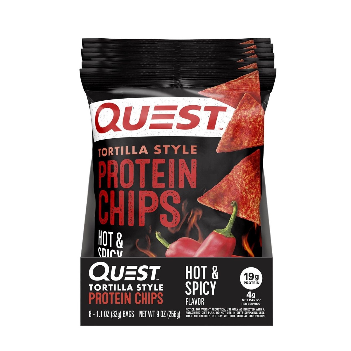 Quest™ Tortilla Style Protein Chips, Chipsuri Proteice cu Aroma Picanta ...