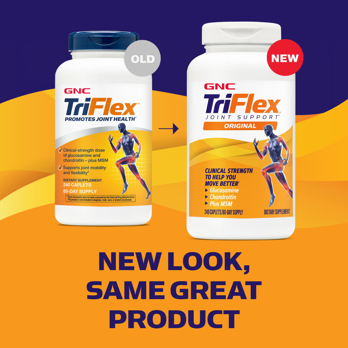 GNC TriFlex™, Glucozamina, MSM si Condroitina pentru Articulatii ...