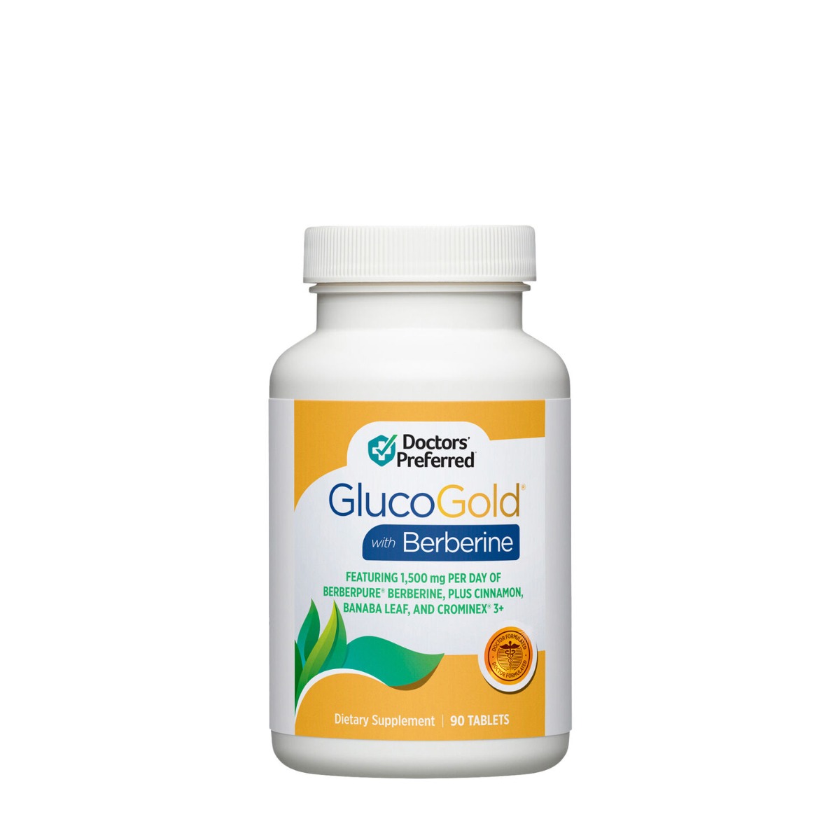 Doctor's Preferred® GlucoGold® with Berberine, Advanced Formula for ...