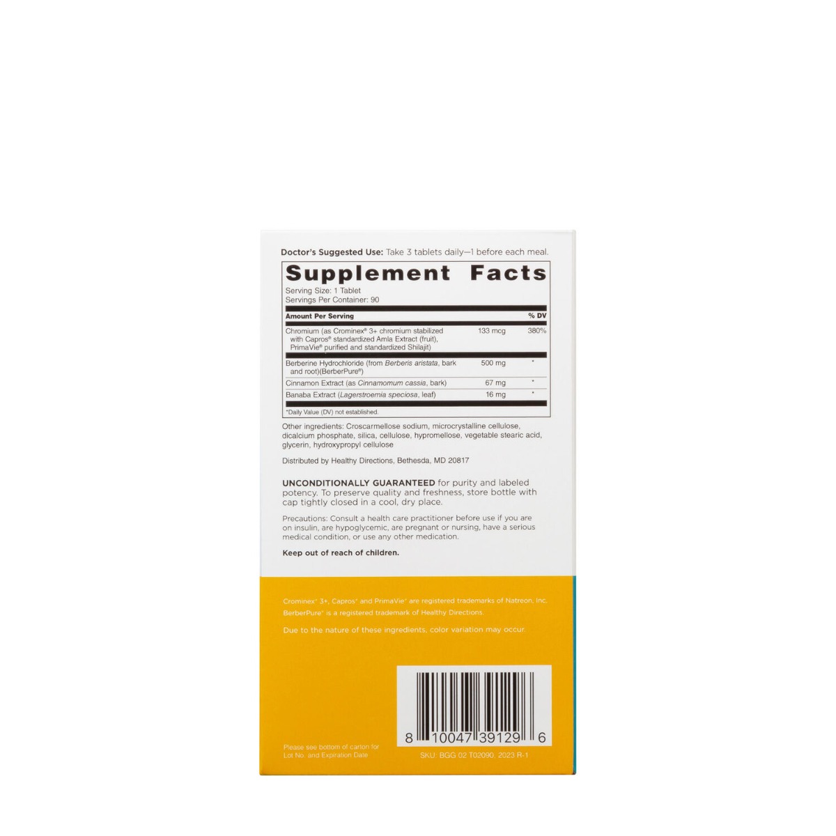 Doctor's Preferred® GlucoGold® with Berberine, Advanced Formula for ...