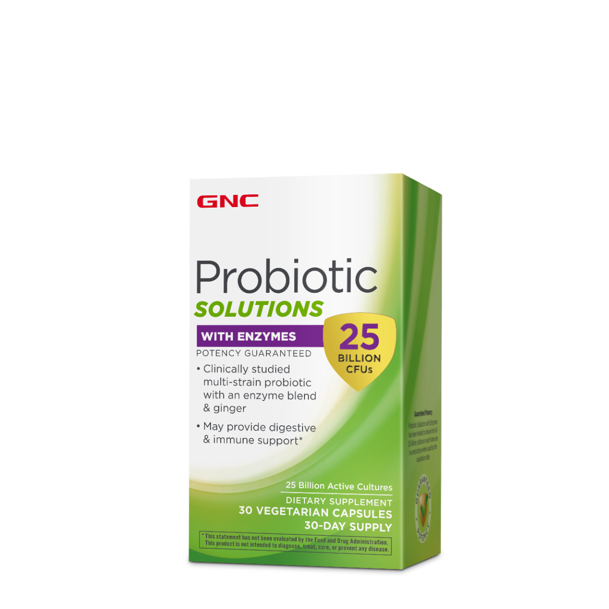 GNC Probiotic Solutions With Enzymes, Probiotic LAB4® Studiat Clinic ...