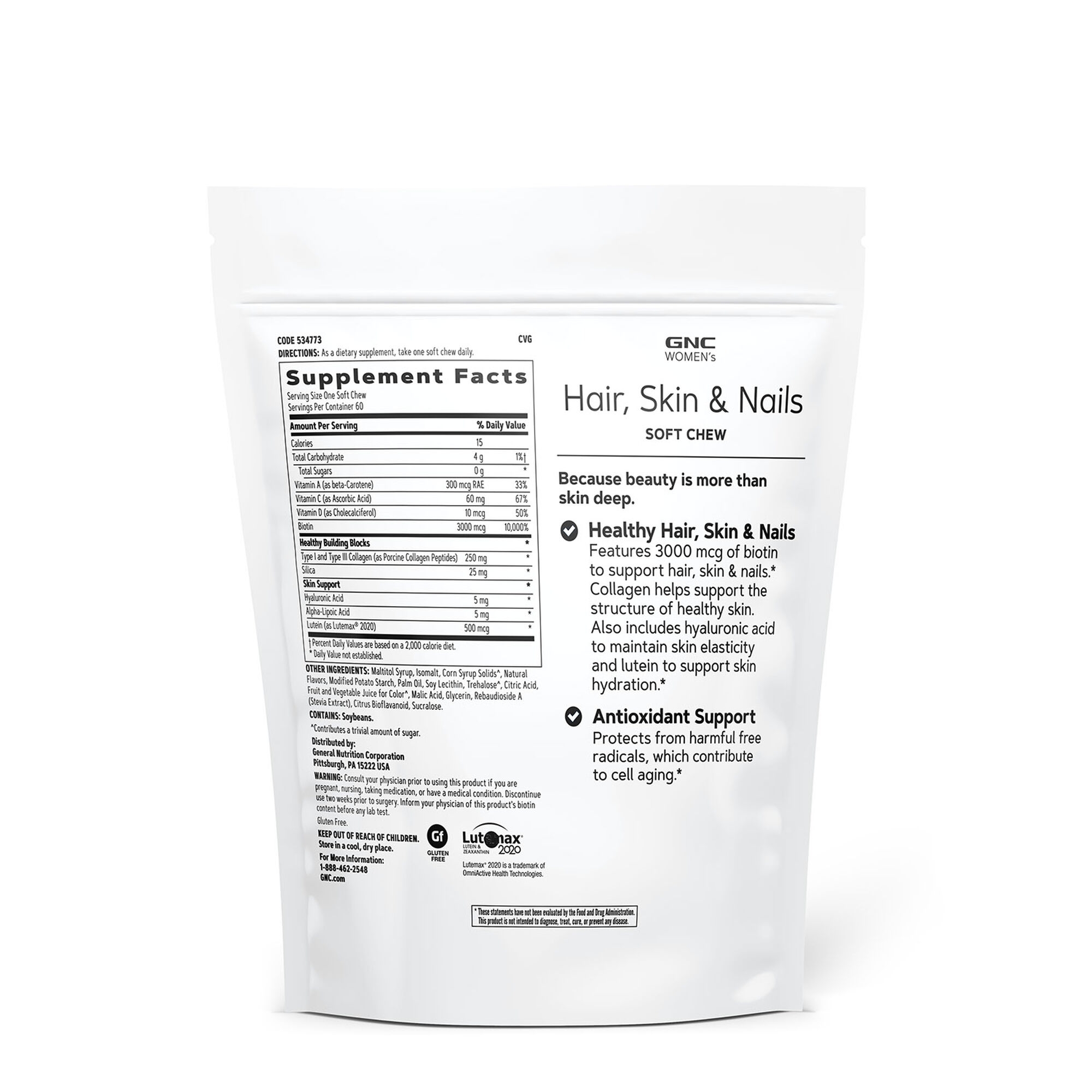 GNC Women’s Hair, Skin & Nails Formula, Formula pentru Par, Piele si ...