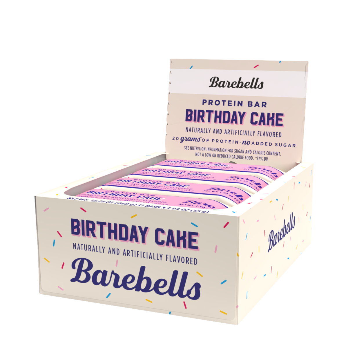 Barebells Protein Bar Birthday Cake, Baton Proteic cu Aroma de Birthday ...