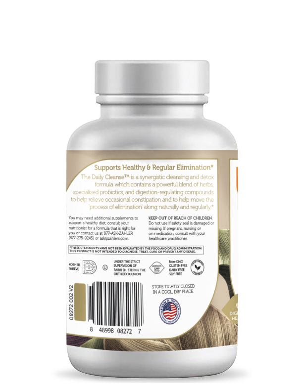 ZAHLER® The Daily Cleanse, Advanced Formula for Daily Detox, 60 cps ...