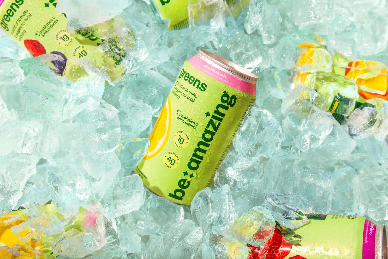 Be Amazing® Greens RTD Pink Lemonade Flavor, Revitalizing Superfood ...