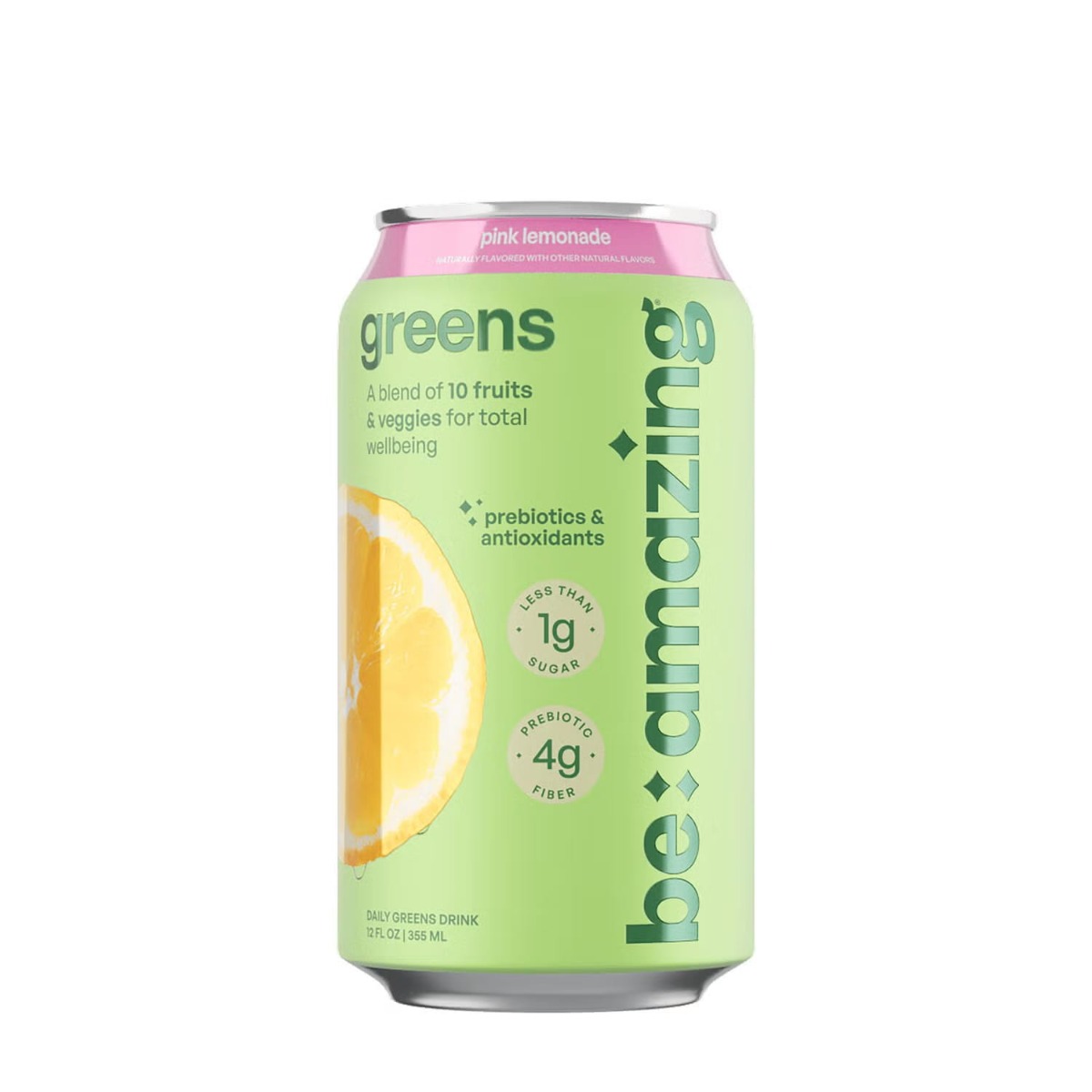Be Amazing® Greens RTD Pink Lemonade Flavor, Revitalizing Superfood ...