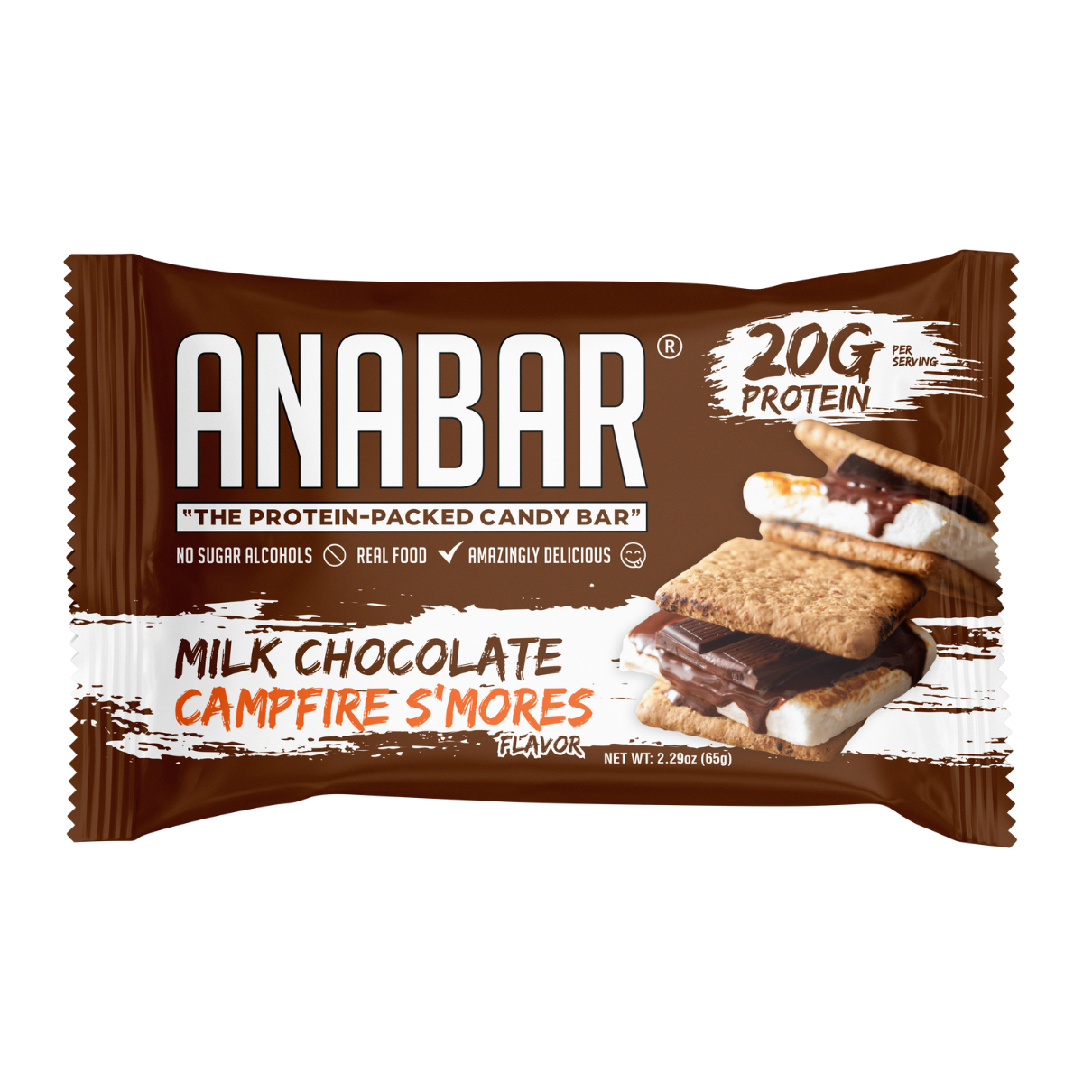 ANABAR® Protein Bar With Milk Chocolate And Campfire S’mores Flavor, 65 ...