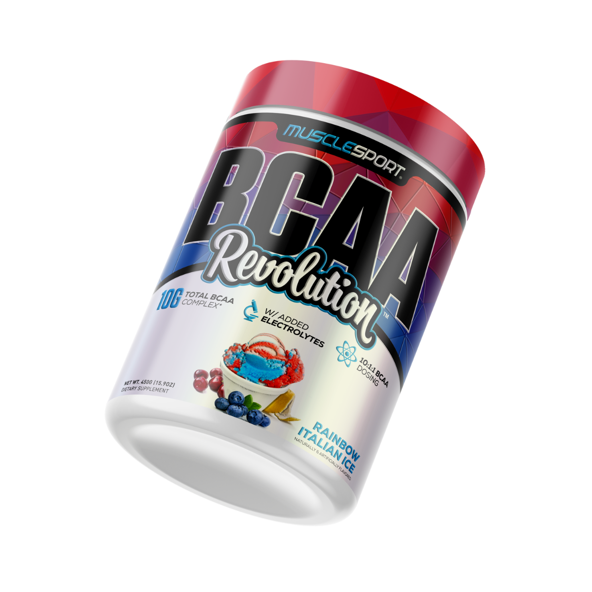 MuscleSport™ BCAA Revolution Rainbow Italian Ice Flavor, Aminoacizi cu ...
