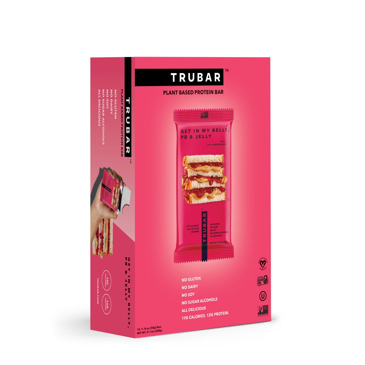 Trubar™ Plant-Based Protein Bar Get In My Belly PB & Jelly, 50g - GNC ...
