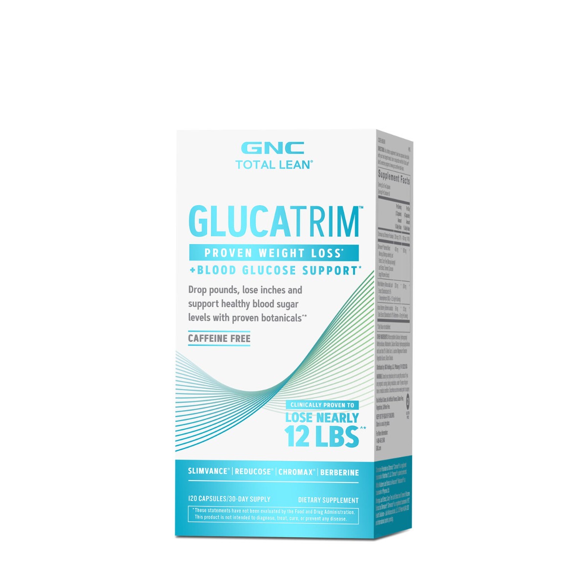GNC Total Lean® GlucaTrim™ Proven Weight Loss + Blood Glucose Support ...