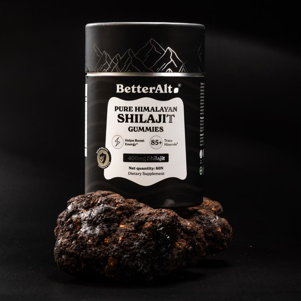 BETTER ALT® Pure Himalayan Shilajit Gummies, Jeleuri de Shilajit din ...