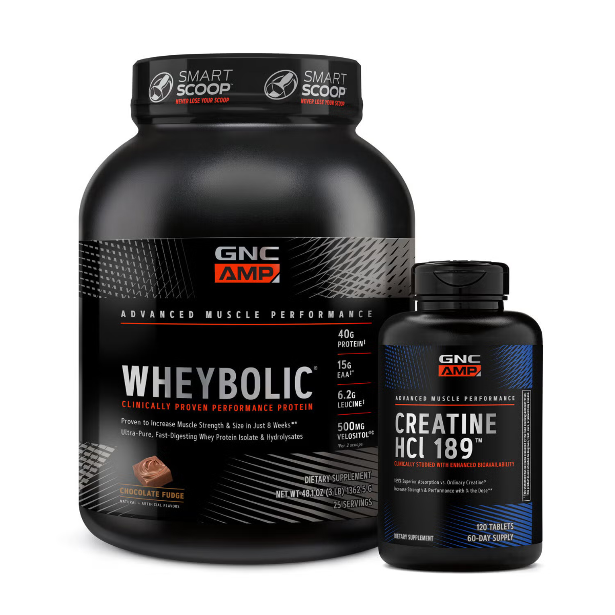 GNC AMP GNC AMP Wheybolic + Creatine HCl 189™ Bundle, Pachet Wheybolic & Creatina HCL - GNC ...