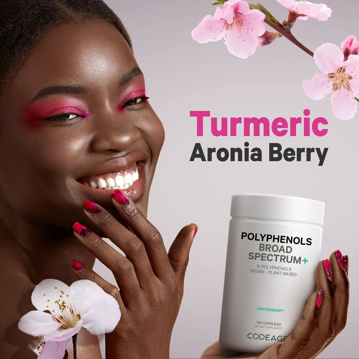 CodeAge Polyphenols Broad Spectrum, formula pentru protectie celulara ...