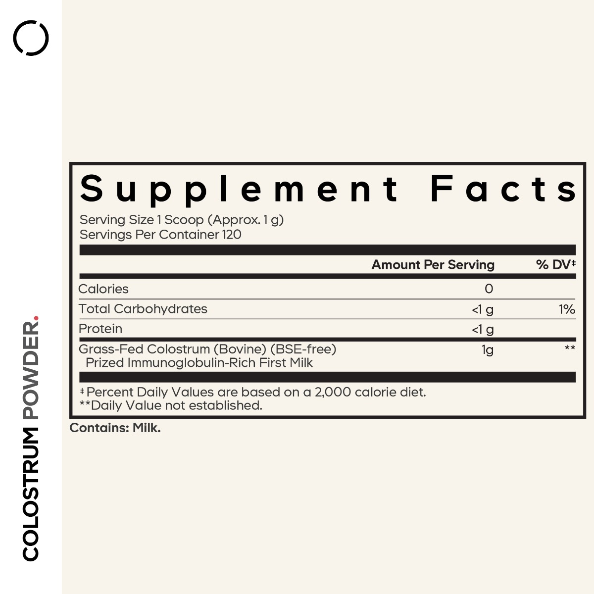 CodeAge Bovine Colostrum Powder Unflavored Immunoglobulin Rich ...