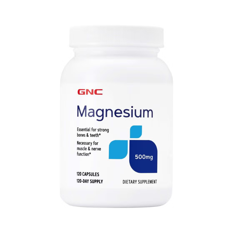 GNC Magnesium 500 mg, Supliment pentru Relaxare Musculara si Sustinerea ...