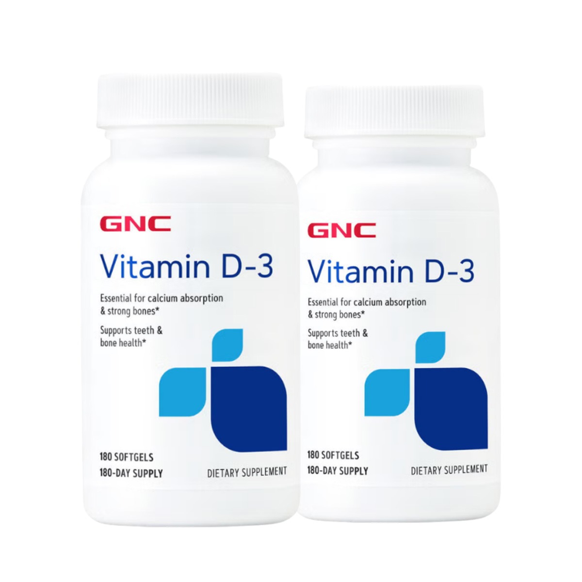 Twin Pack GNC Vitamin D-3 50 mcg (2000 IU), Natural 100% Lanolin, 180 ...